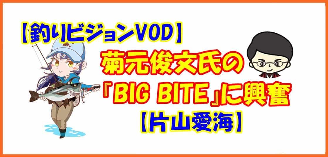 【釣りビジョンVOD】菊元俊文氏の『BIG BITE』に興奮【片山愛海】 – かつっぺblog